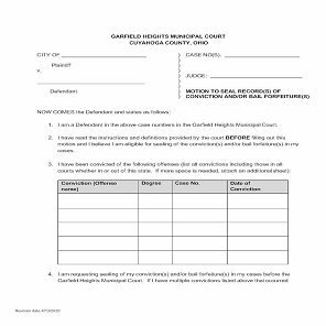 Forms | Garfield Heights Municipal Court